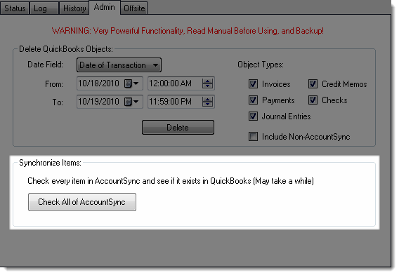 Checking QuickBooks for Broken Links