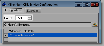 3. Configure the Millennium CDR Service