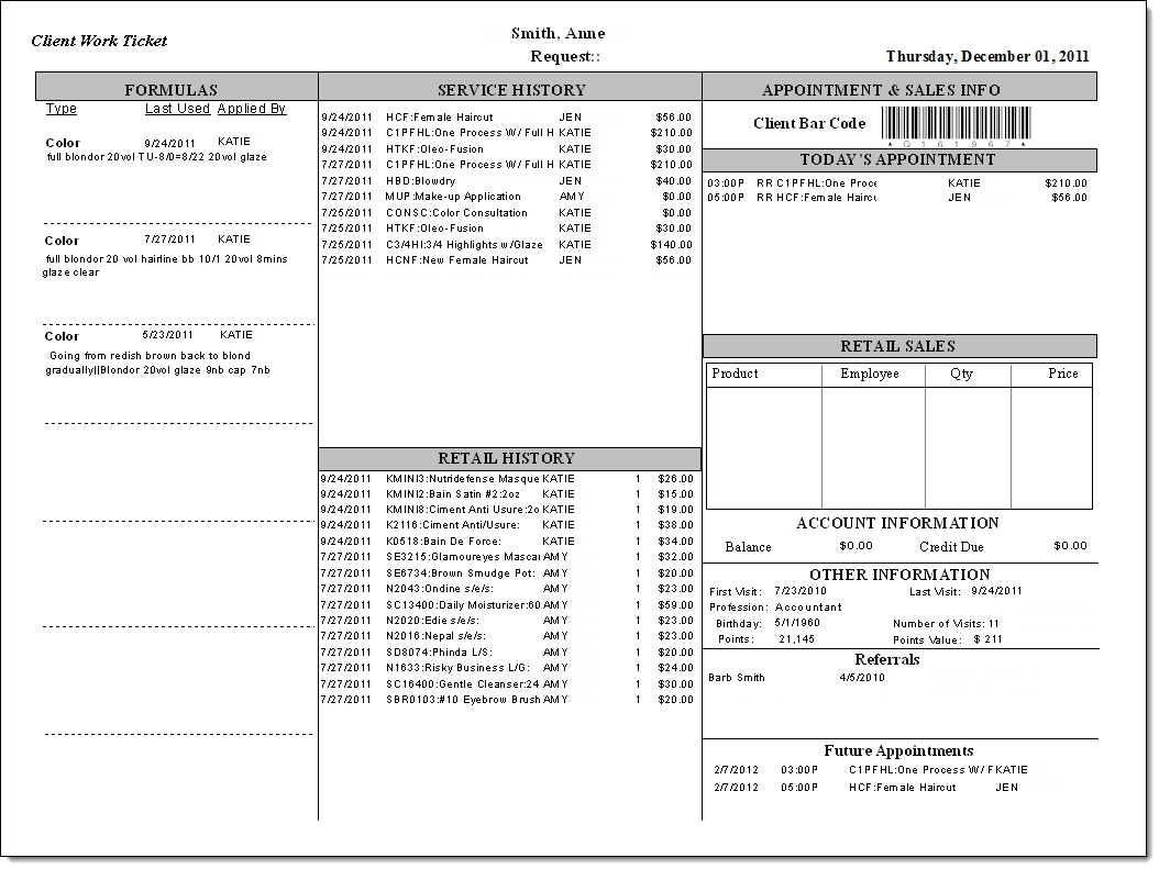 AQ020: Client Work Tickets