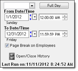 Reports & Graphs Window
